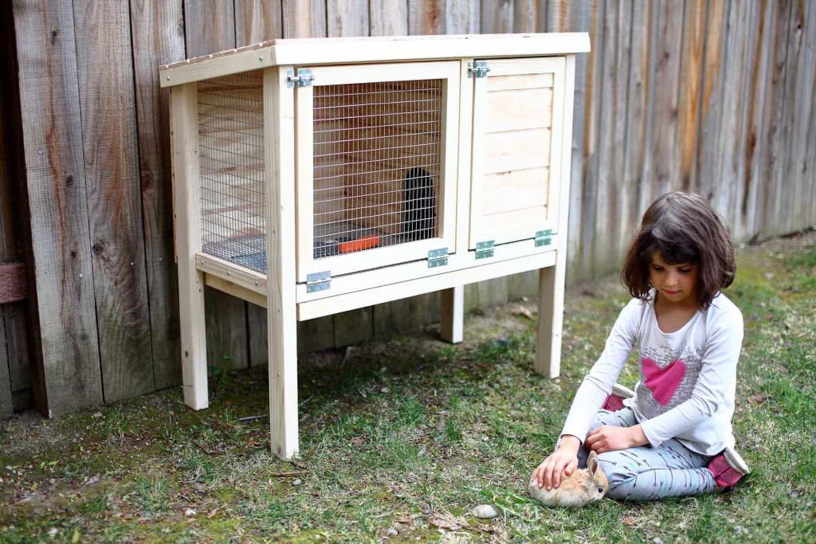 DIY Rabbit Hutch for Indoor and Outdoor Plans (PDF File Only)[rabbit ...