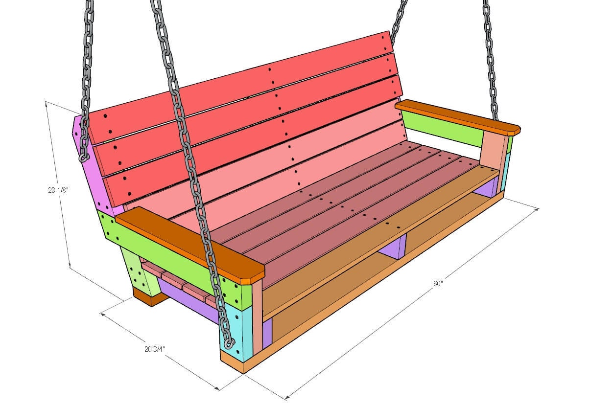 DIY Swing Bench Plans pergola Swing Porch Swing Porch Bench - Etsy