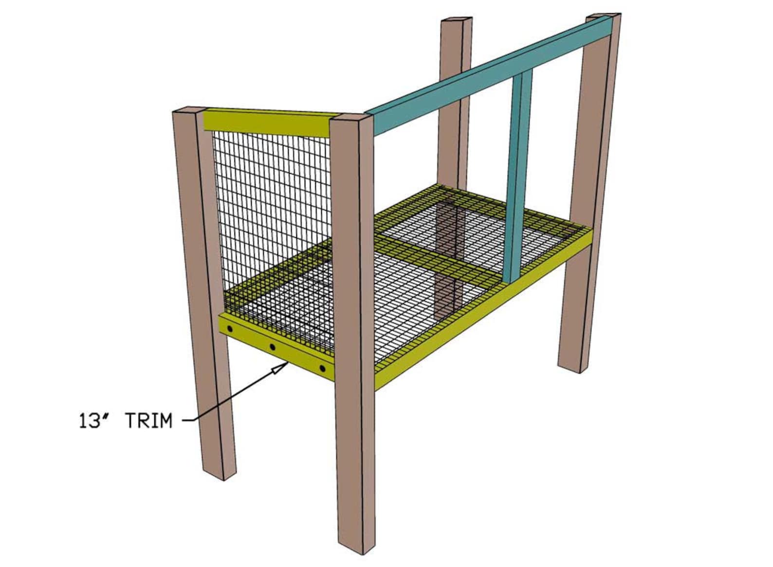 DIY Rabbit Hutch for Indoor and Outdoor Plans rabbit House | Etsy