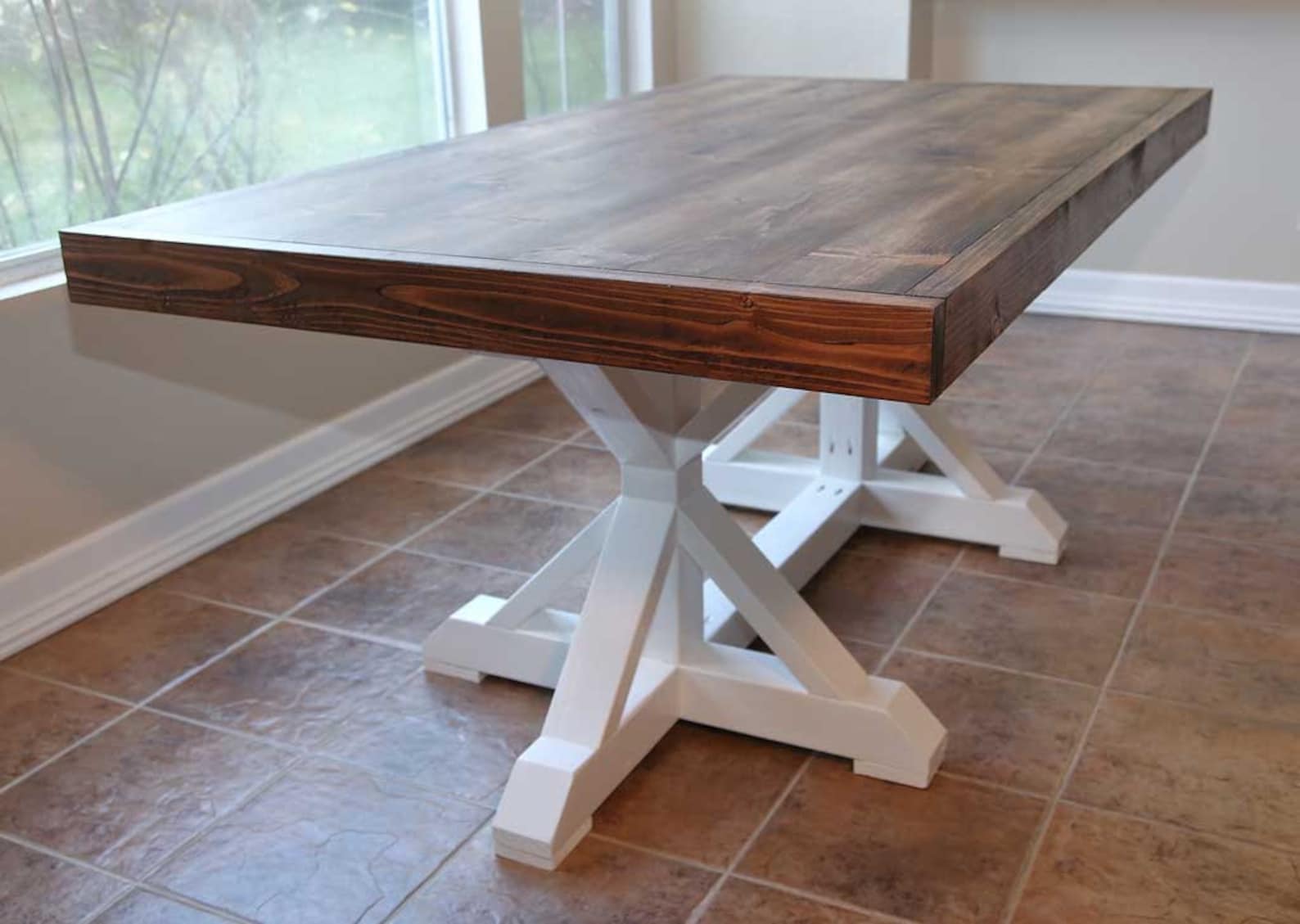 DIY Farmhouse Dining Table Plans kitchen Table Plans, Woodworking ...