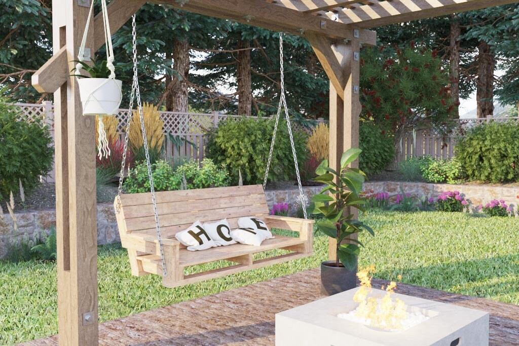 DIY Swing Bench Plans [pergola Swing, Porch Swing, Porch Bench Swing ...