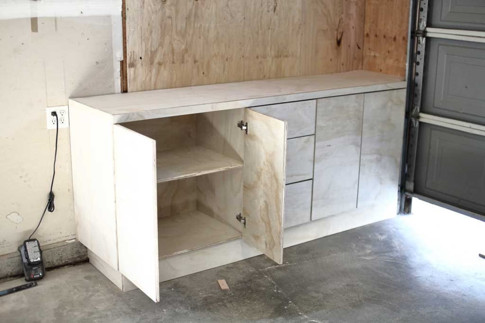 DIY Garage Cabinet With Drawers Plans plywood Cabinets - Etsy