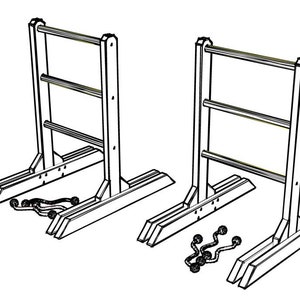 DIY Wooden Ladder Toss Game Plans ladderball Plans Ladder - Etsy Canada