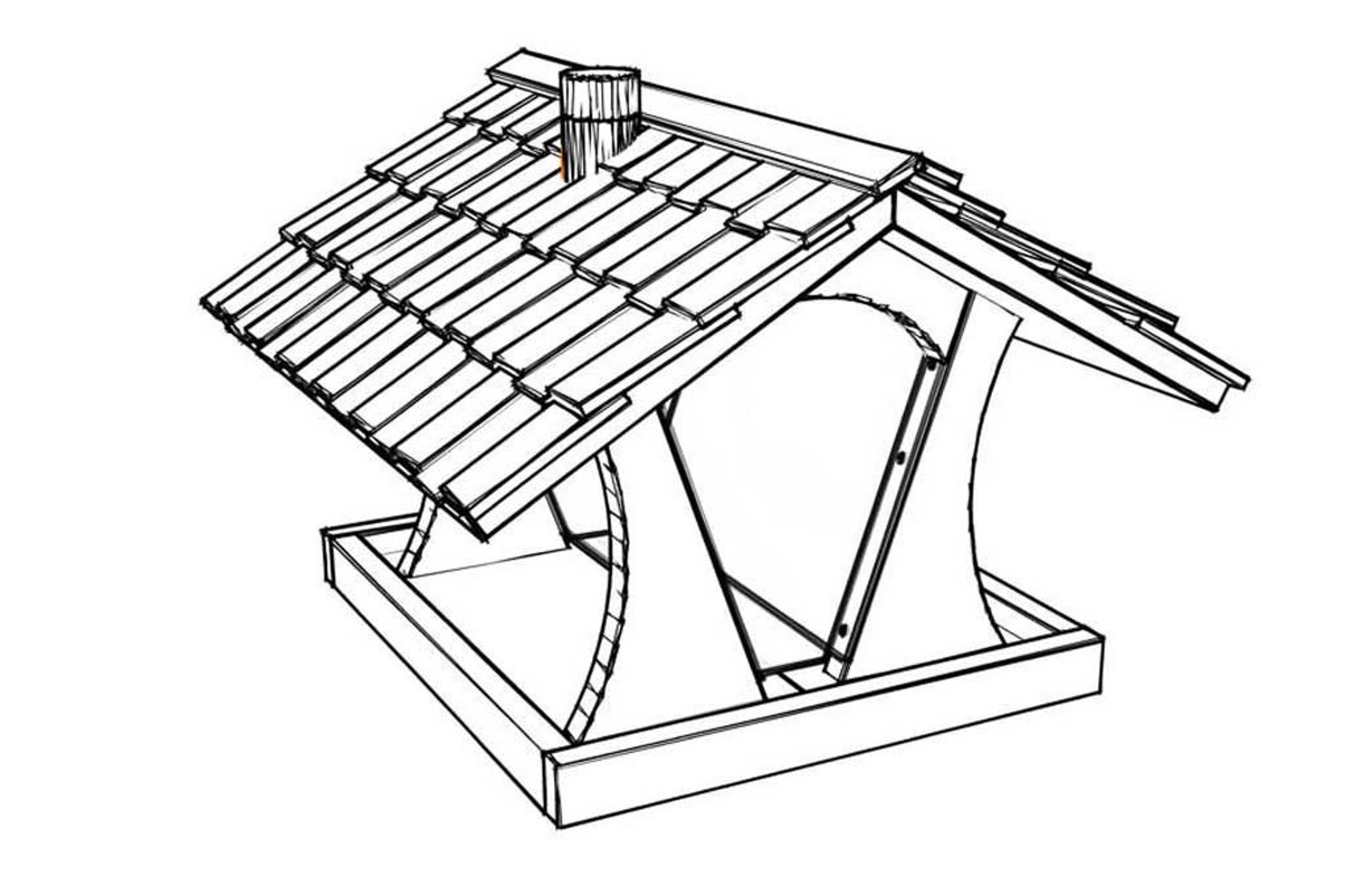 DIY Bird Feeder House Plans [homemade Bird Feeder Tray, Bird Feeder ...