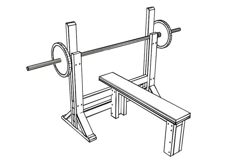 DIY Workout Bench Press Plans homemade Weight Bench Plans - Etsy