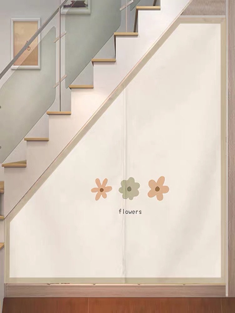 Custom Made Curtain Under the Stairs| Personalized & Stylish Home Decor ...