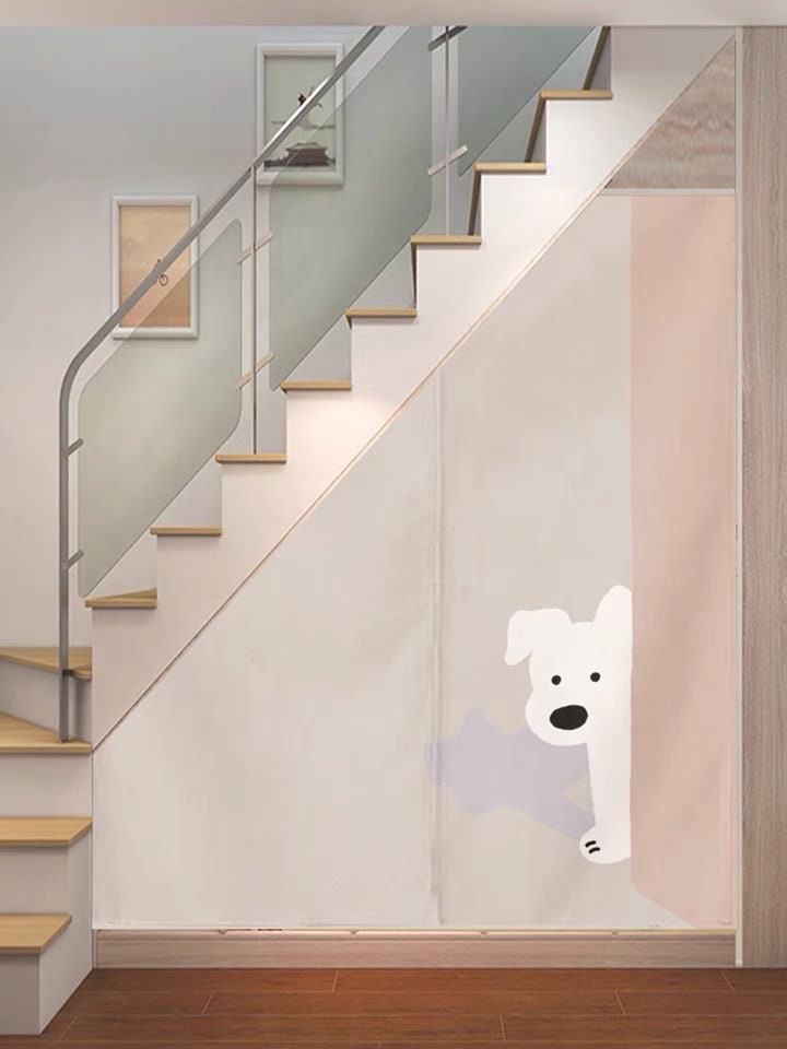 Custom Made Curtain Under the Stairs| Personalized & Stylish Home Decor ...