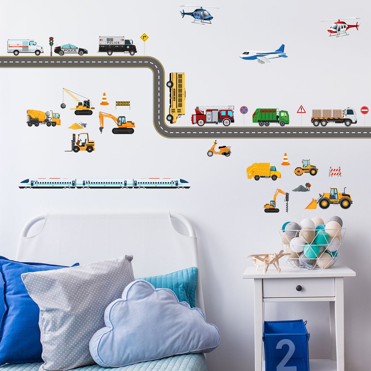 Transportation Railway Wallpaper Sticker -the Room That Makes Kid ...