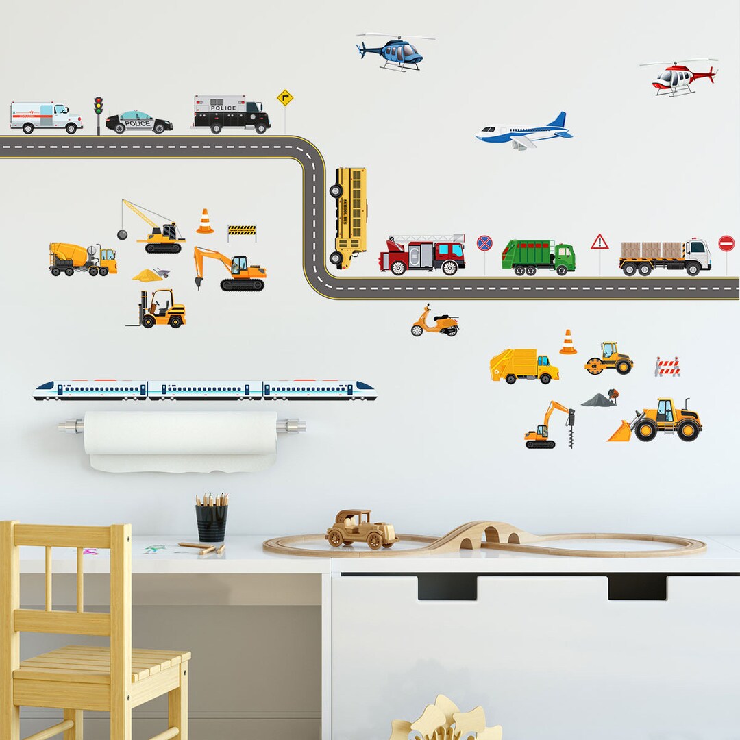 Transportation Railway Wallpaper Sticker -the Room That Makes Kid ...