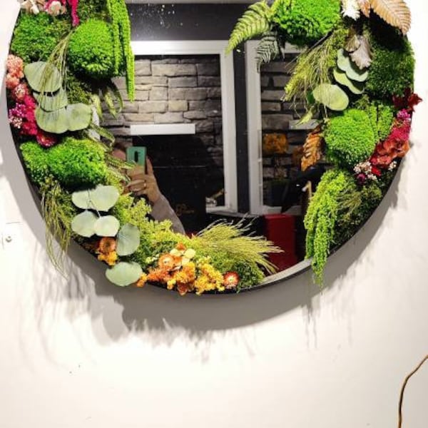 Moss Mirror - Etsy