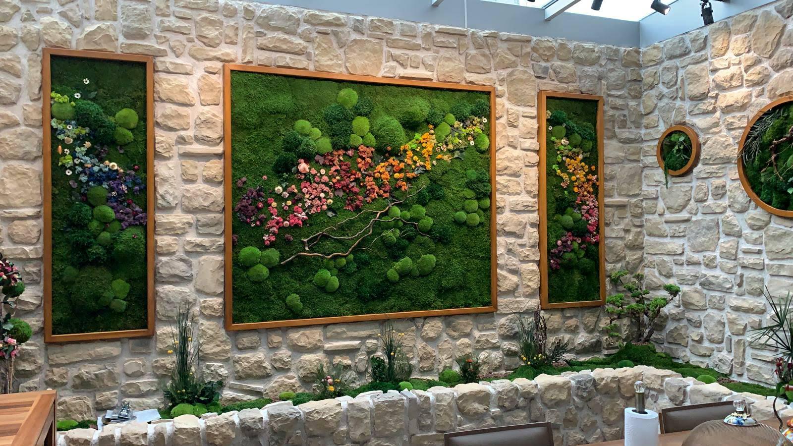 Preserved Moss Wall Art | Rainbow Gradient Botanical Decor | Eco ...