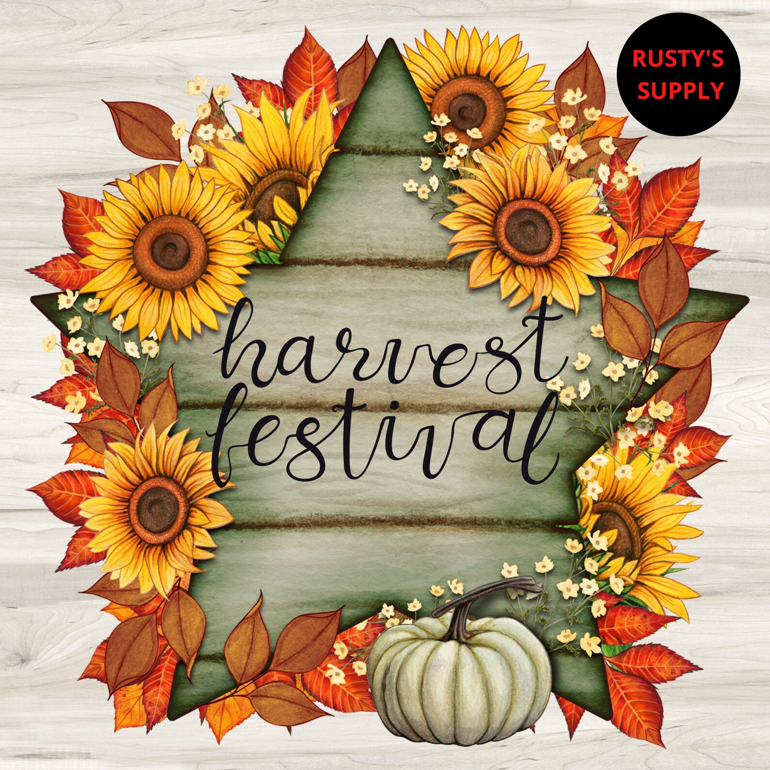 Harvest Festival SVG - Fall SVG - Pumpkin SVG - Fall Sunflower Svg ...