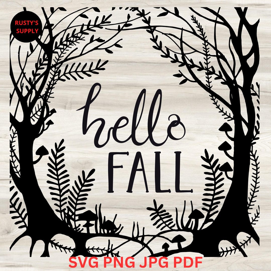 Hello Fall SVG – Hello Fall PNG – Fall SVG Design – Fall Png Design ...