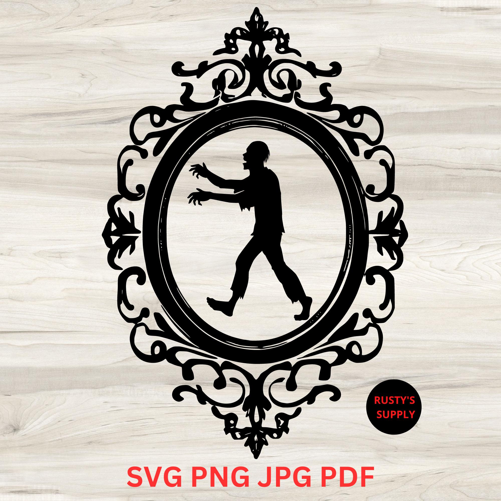 Zombie Portrait SVG – Zombie Portrait PNG – Zombie Cameo SVG – Zombie ...