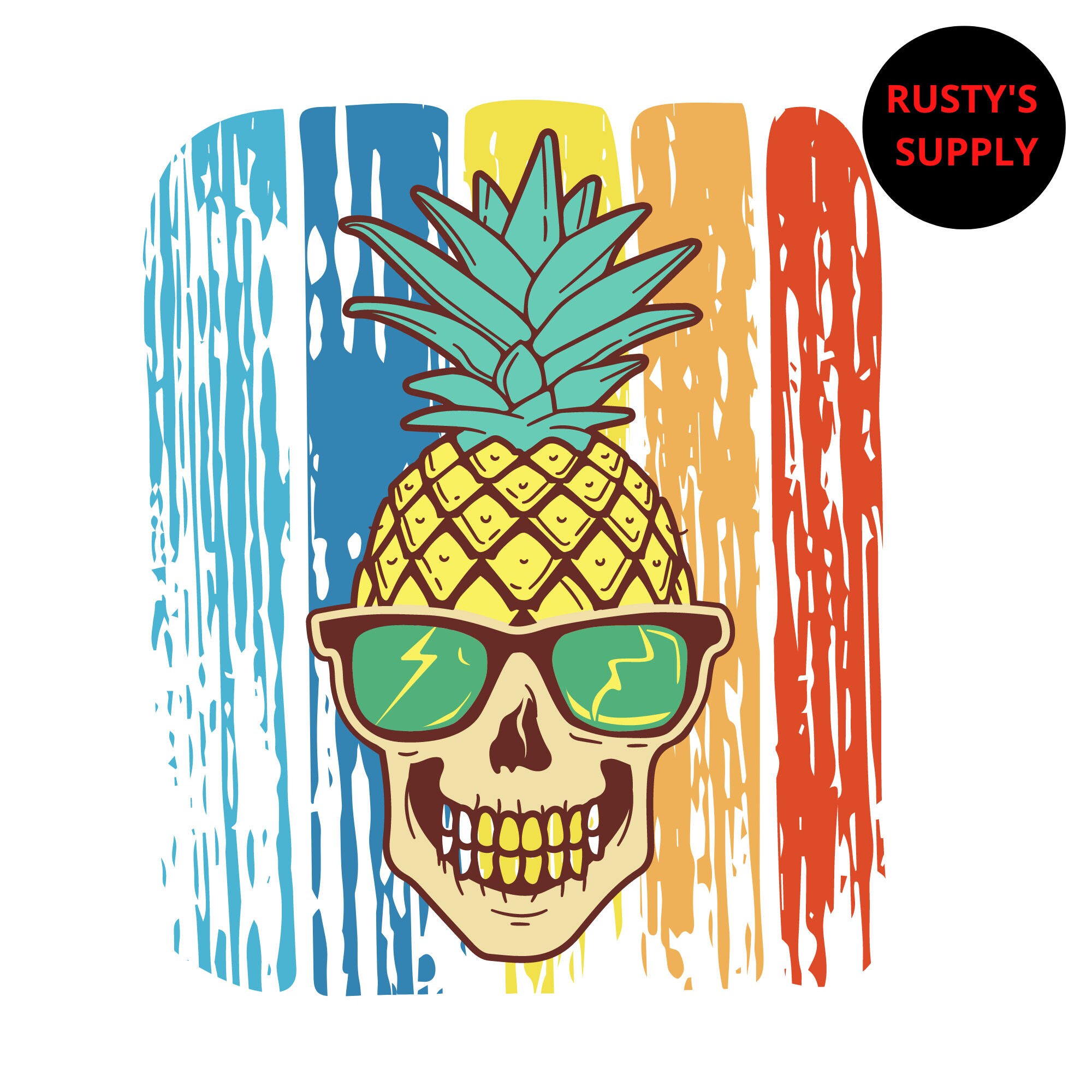 Pineapple Skull SVG – Pineapple Skull PNG - Beach SVG - Beach ...