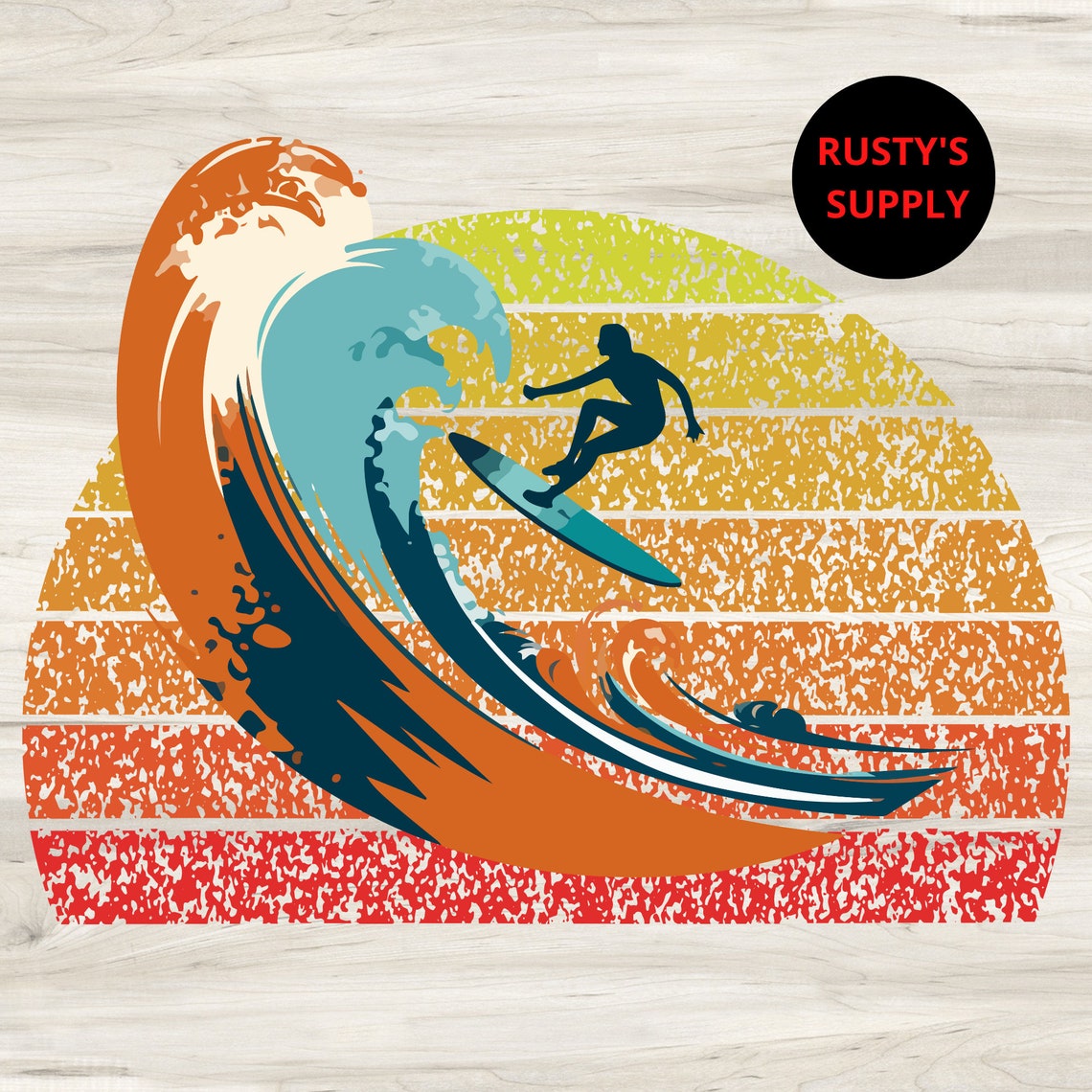 Surf SVG Surf PNG Beach Scene Surf Wave SVG Beach Sublimation Designs ...