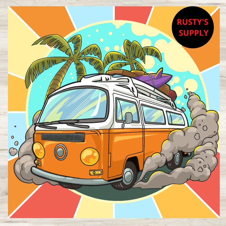 Beach Bus SVG – Beach Bus PNG - Beach SVG - Beach Sublimation Designs ...