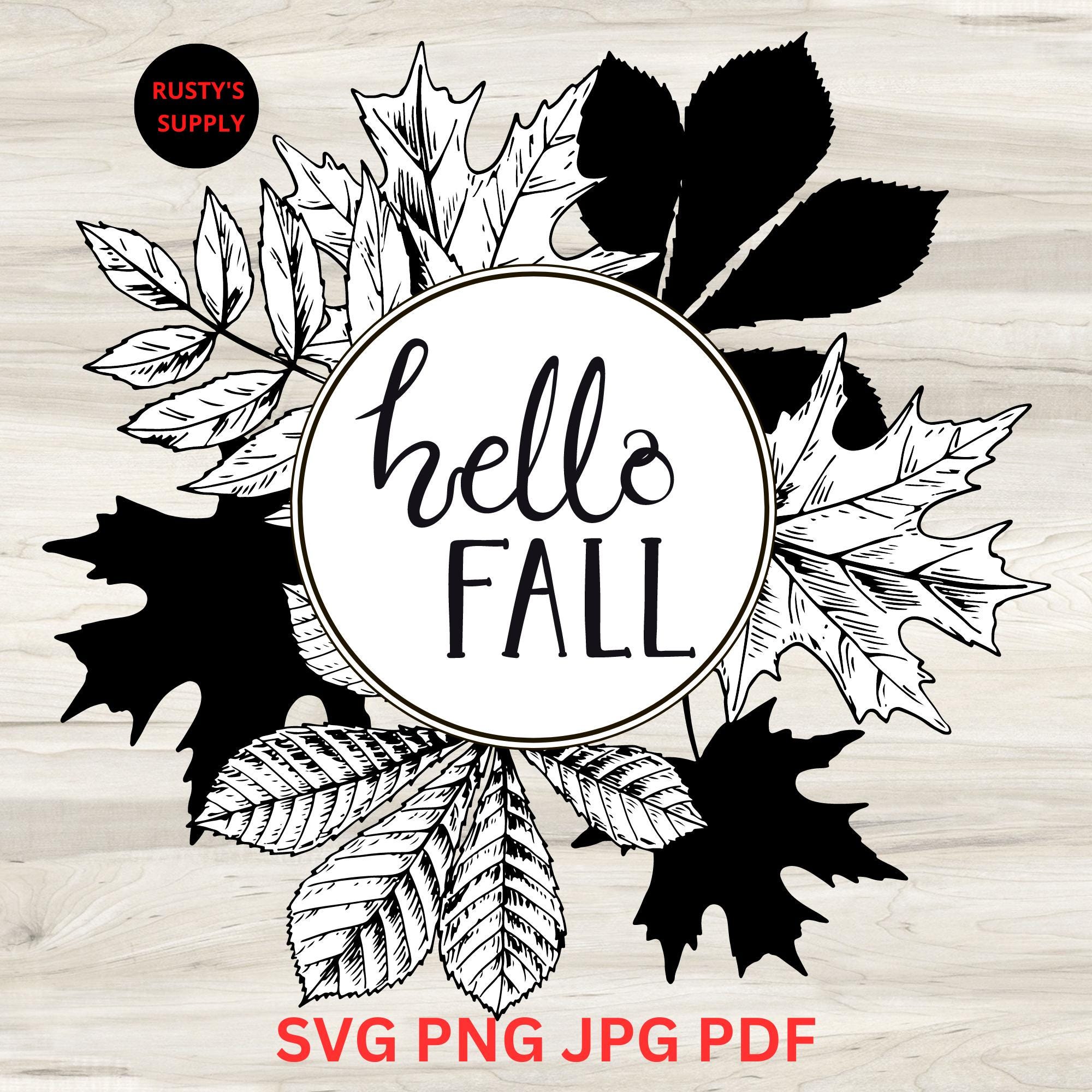 Hello Fall SVG – Hello Fall PNG – Fall SVG Design – Fall Png Design ...