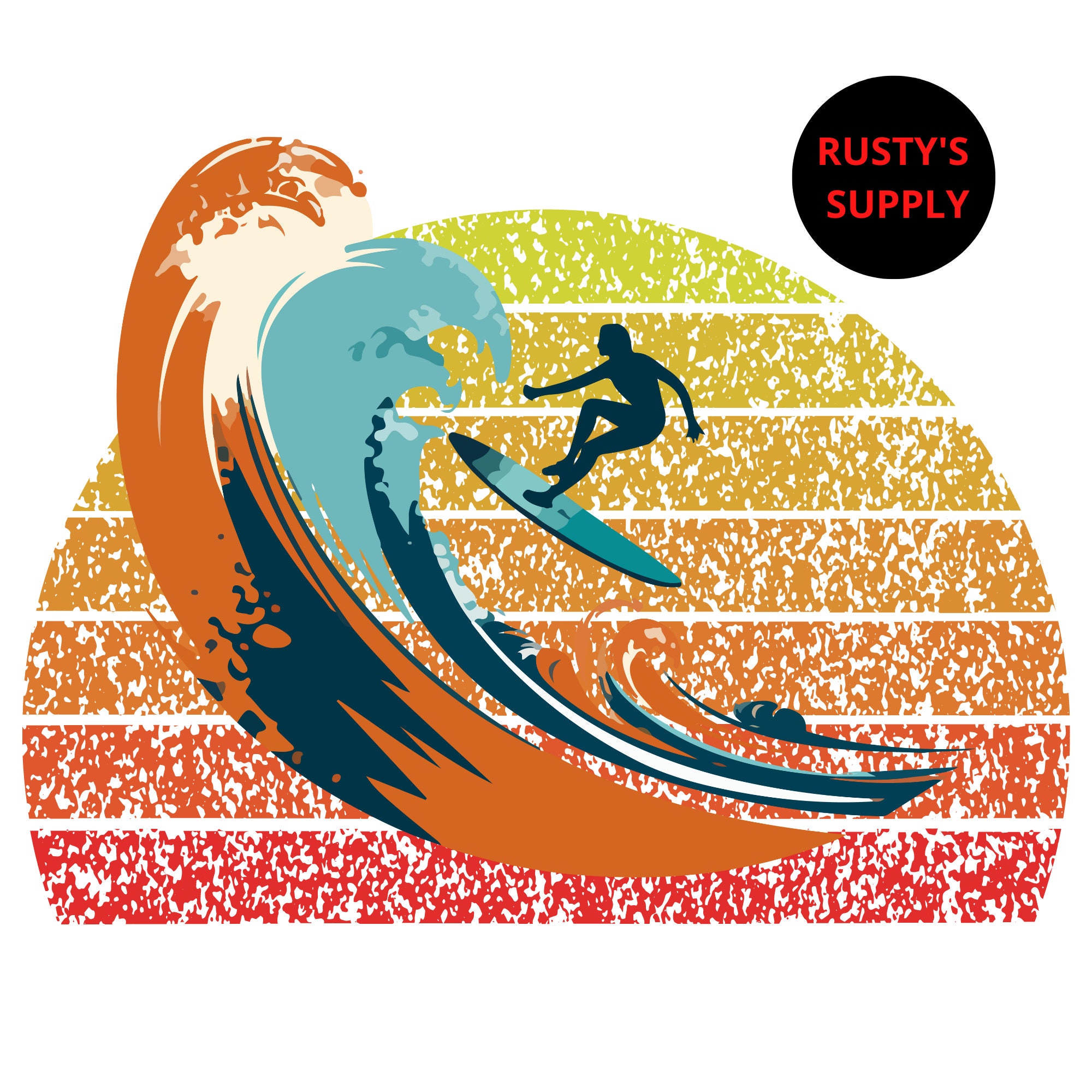 Surf SVG – Surf PNG - Beach Scene – Surf Wave SVG - Beach Sublimation ...