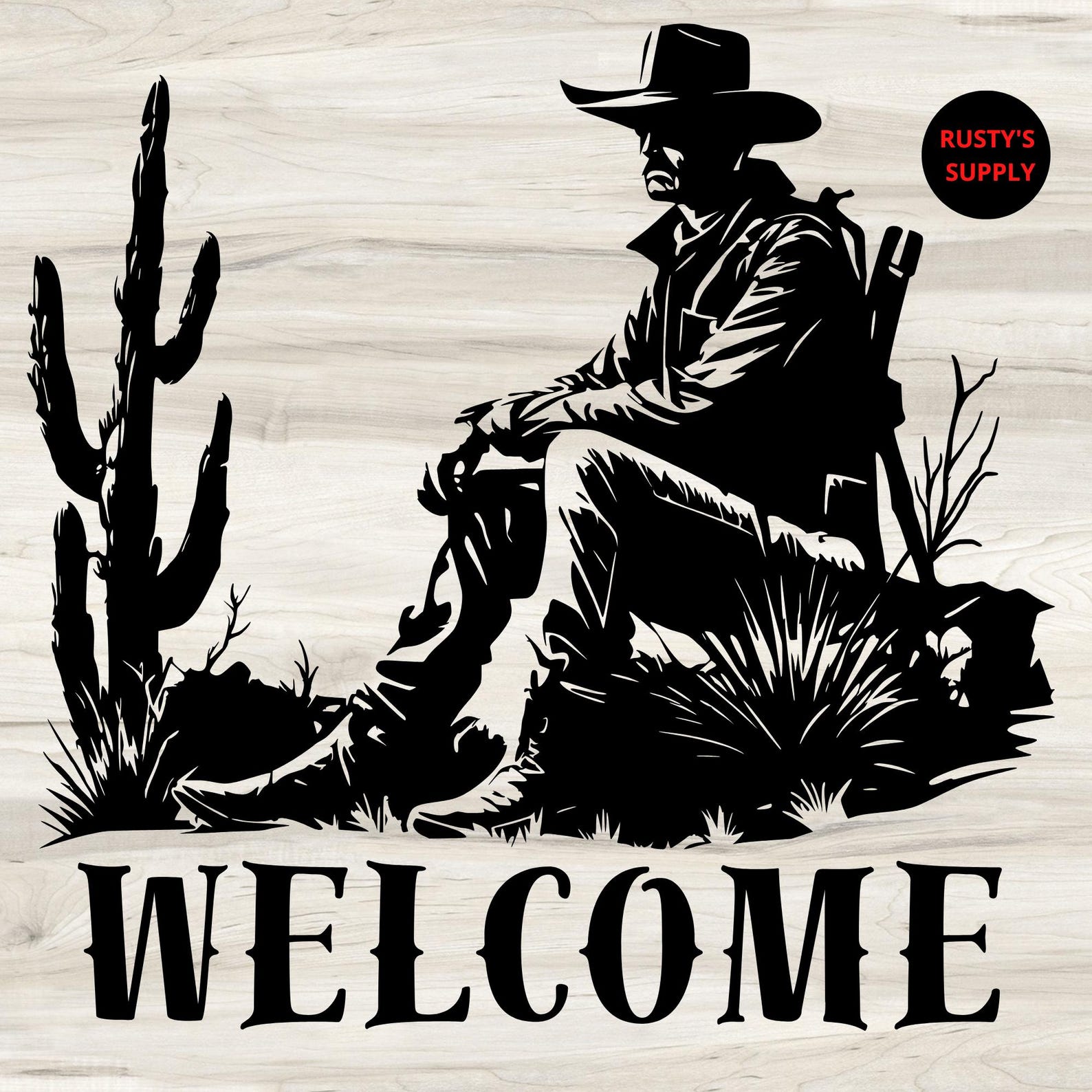 Welcome Cowboy SVG – Desert Cowboy Design – Desert Cowboy SVG - Western ...