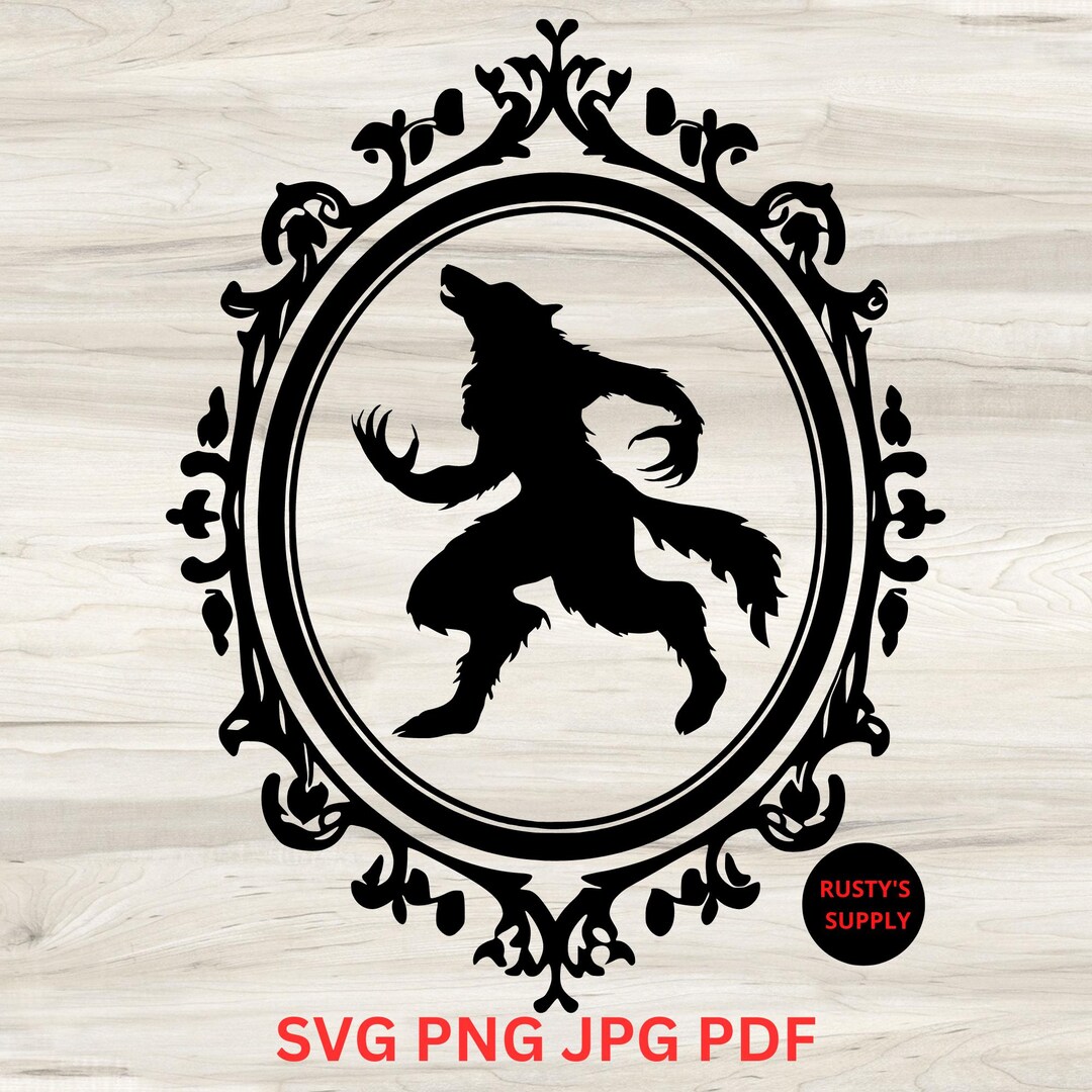 Werewolf Portrait SVG – Werewolf Portrait PNG – Werewolf Camo SVG ...