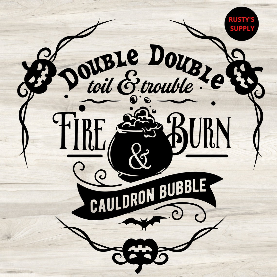 Double Double Toil & Trouble SVG - Halloween SVG - Halloween PNG ...