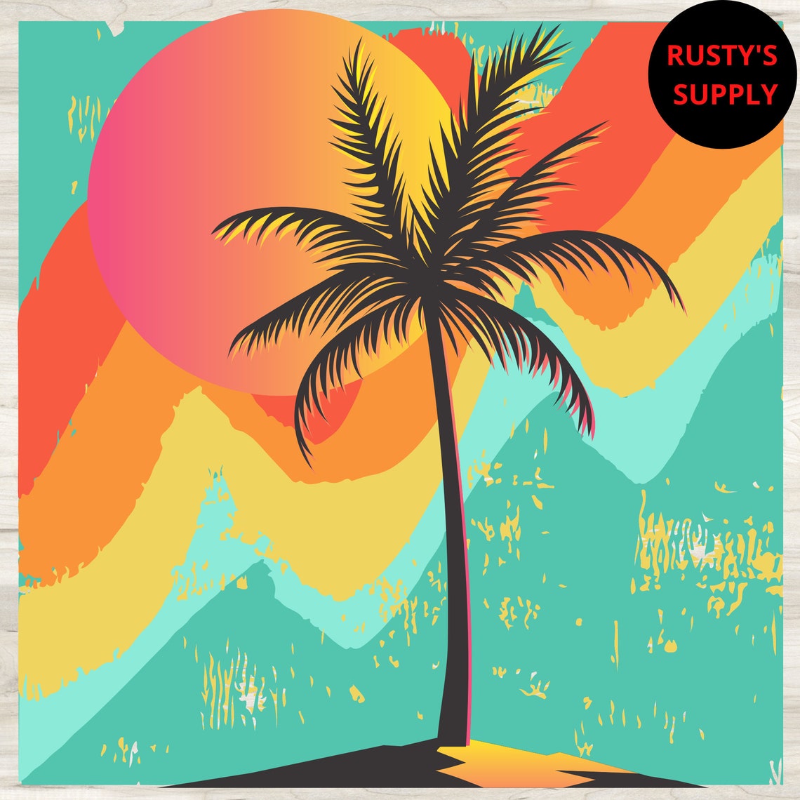 Tropical Sunset SVG – Tropical Sunset PNG - Beach Scene – Tropical SVG ...