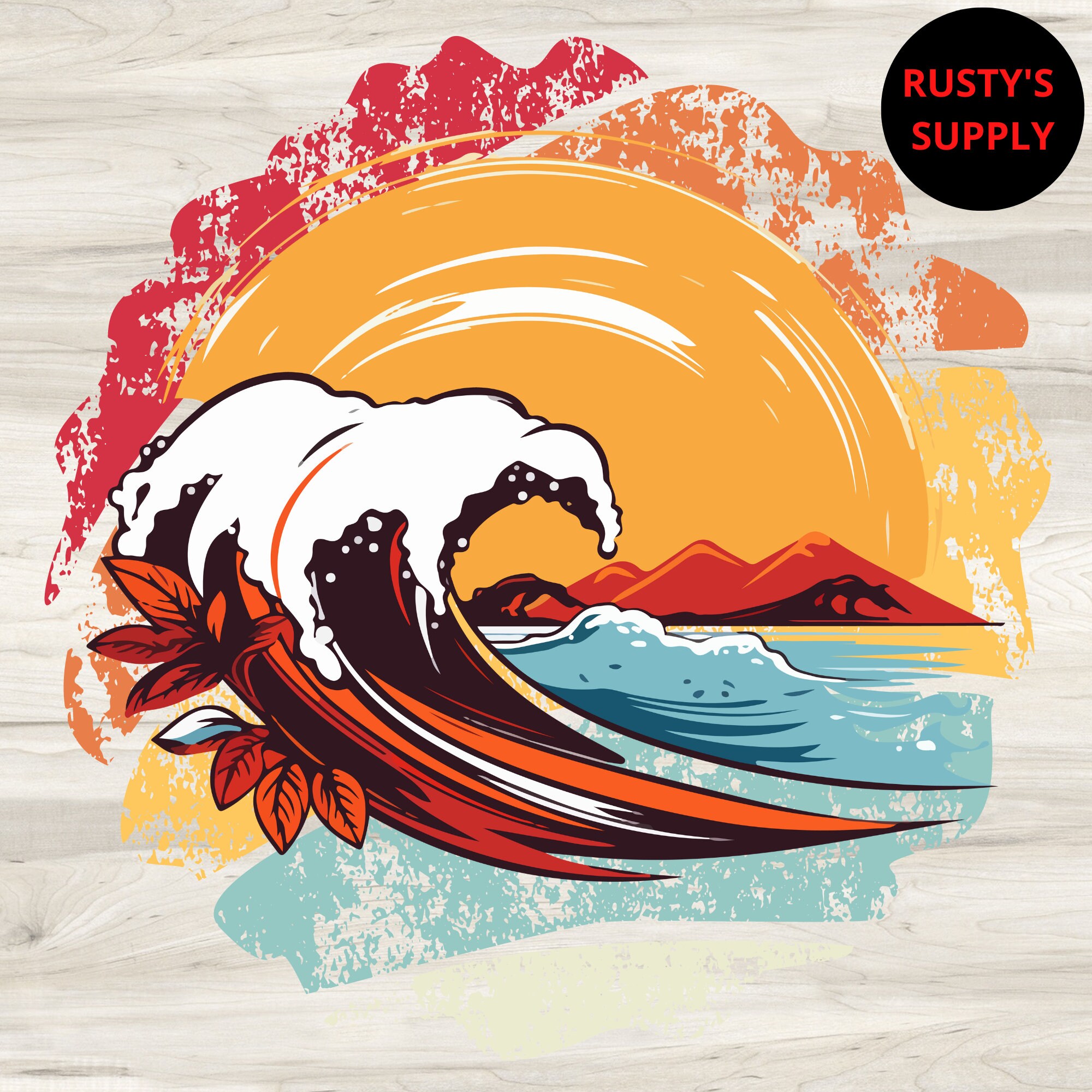 Ocean Wave SVG – Ocean Wave PNG - Beach Scene – Wave SVG - Beach ...