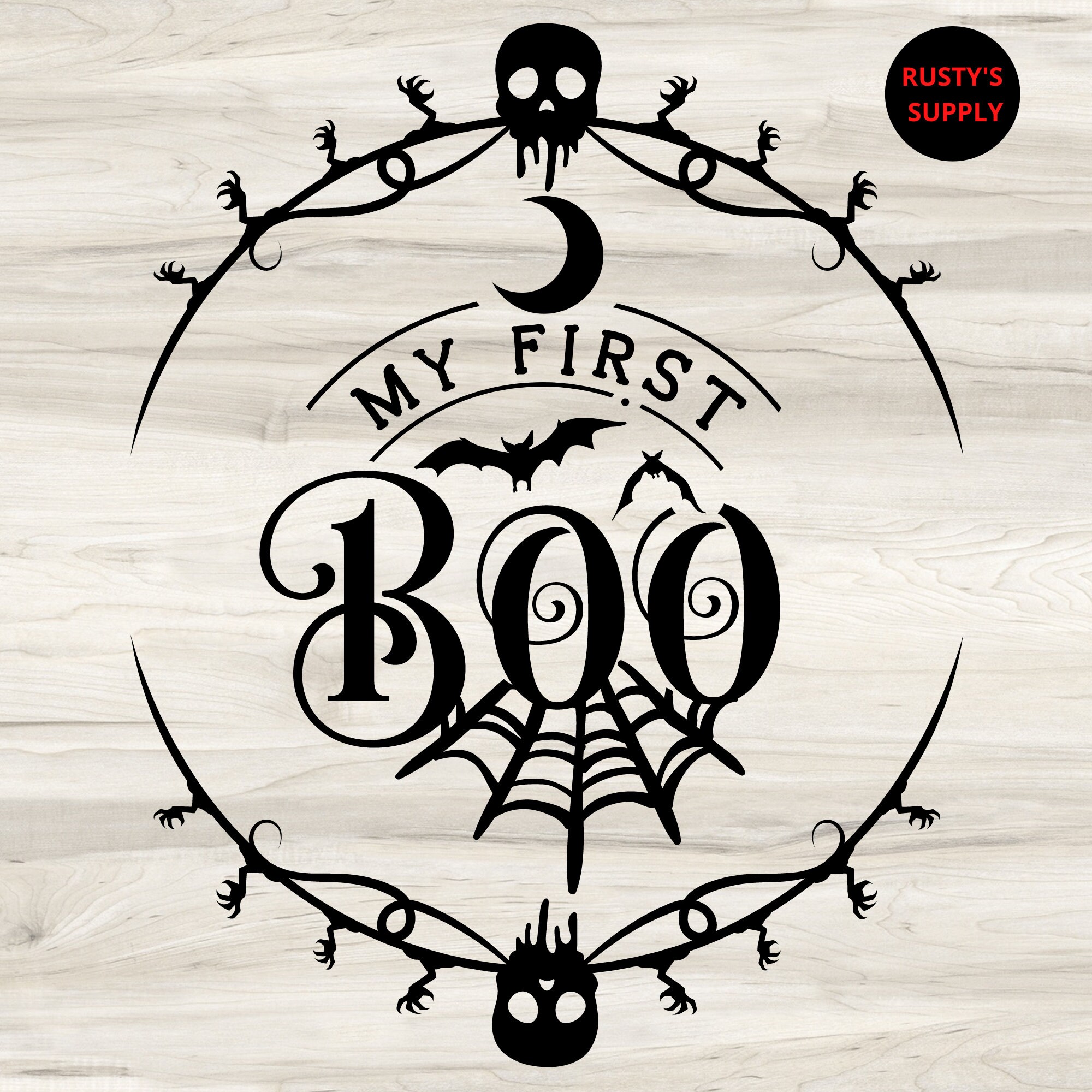 My First Boo Svg My First Boo Png First Halloween Svg My First Halloween Png 1st Halloween
