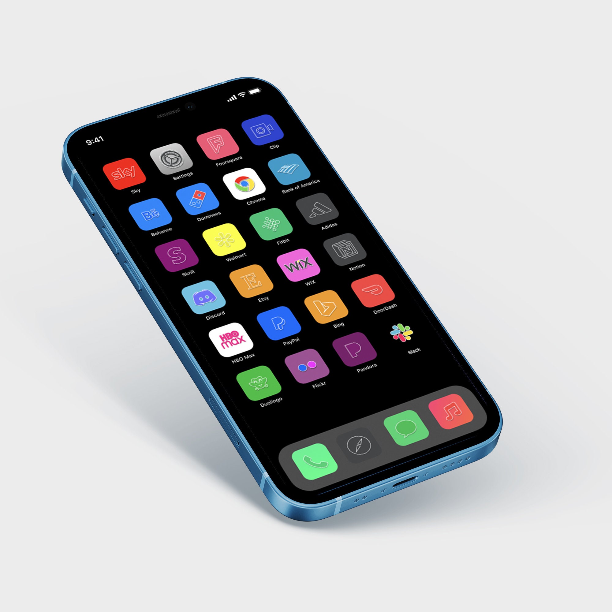 Colorful Retro App Icons for Ios 16, Ios 16 App Icons, Stylish iPhone ...