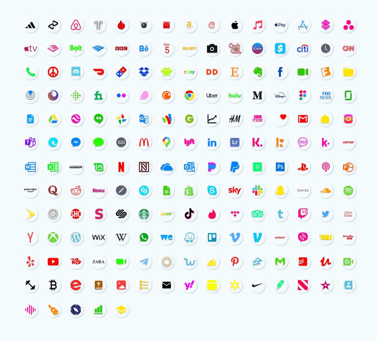 Colourful 3D Ios 16 App Icon Pack Theme Kit White and Blue - Etsy