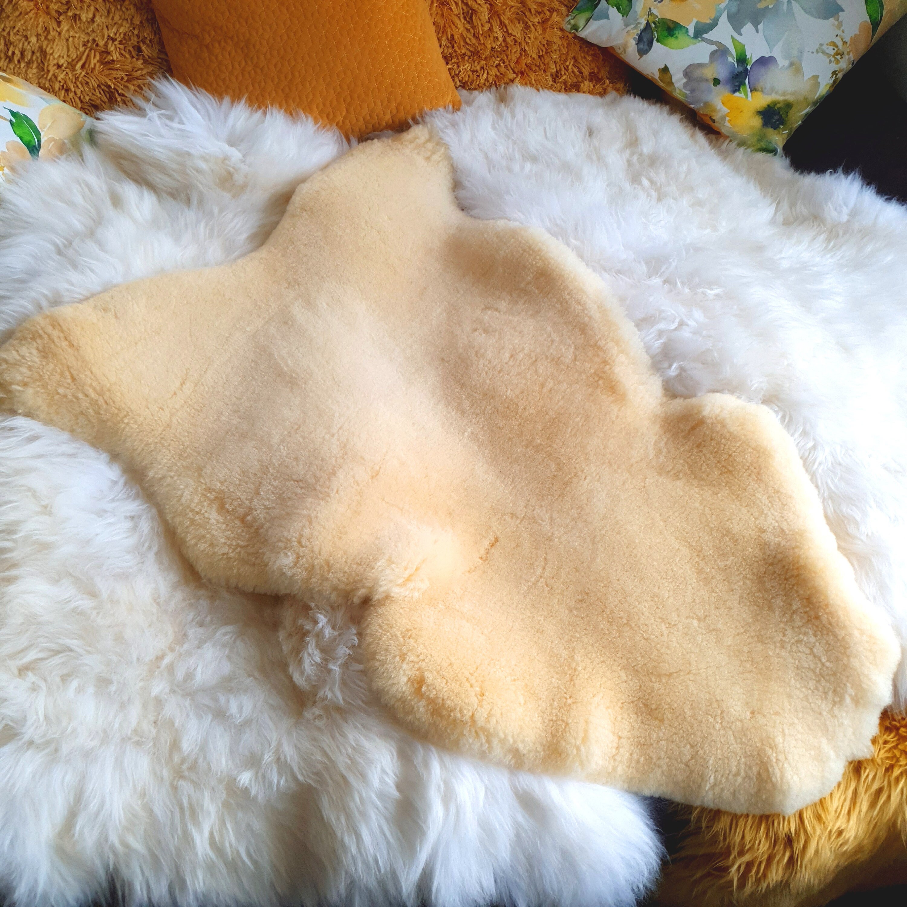 100% Natural Medical Grade Genuine Real Sheepskin Lambskin Rug | Etsy