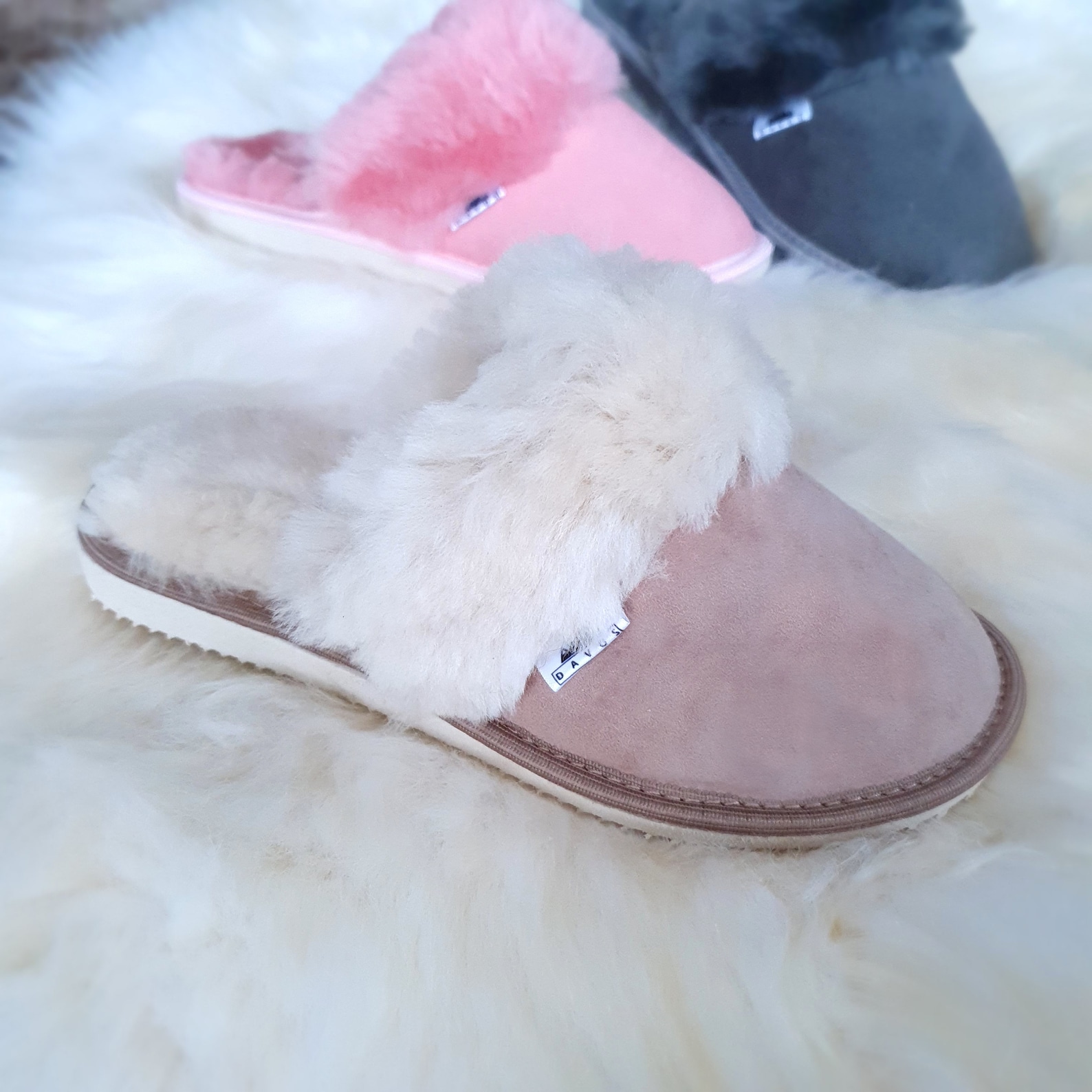 Women's Ladies Deluxe Handmade MULE Slippers Real - Etsy