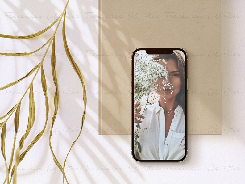 Iphone Screen Mockup Boho Styled Mockup Iphone Mockup SNS - Etsy