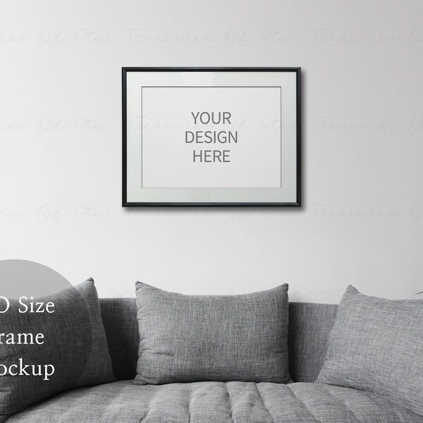 Frame Mockup Horizontal - Etsy