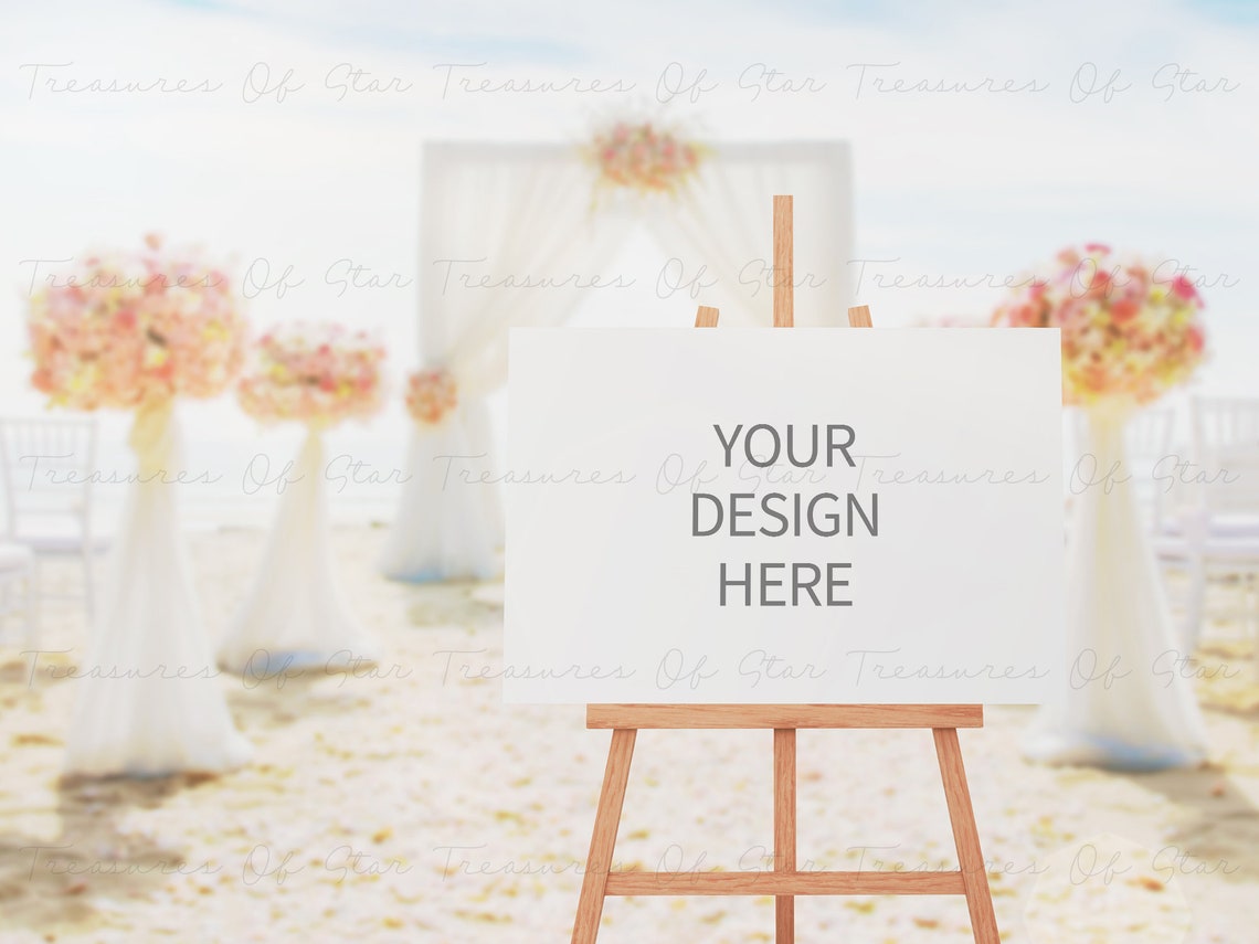 Welcome Sign Mockup Easel Sign Mockup Easel Mockup Sign | Etsy