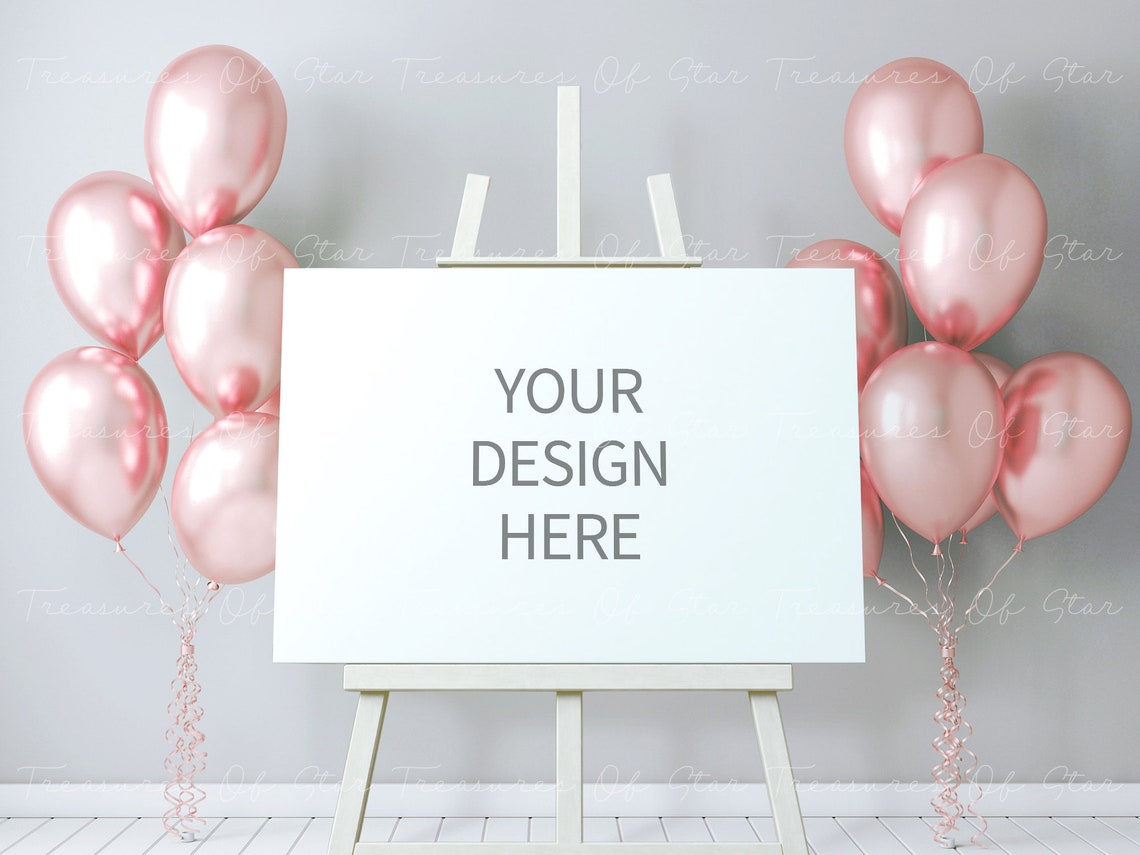 Birthday Mockup Welcome Sign Mockup Wedding Mockup Easel | Etsy