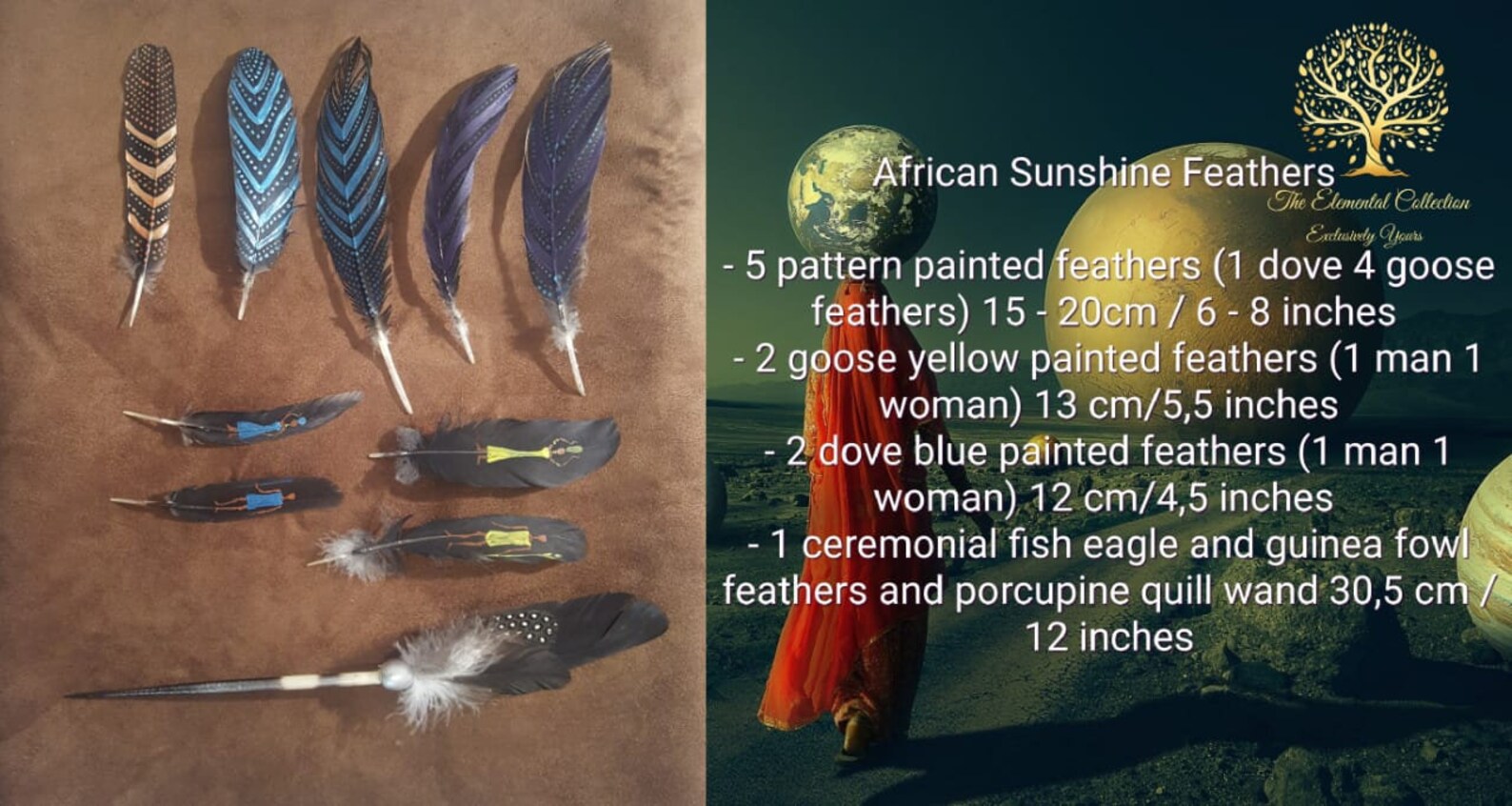 African Sunshine Feather Collection | Etsy