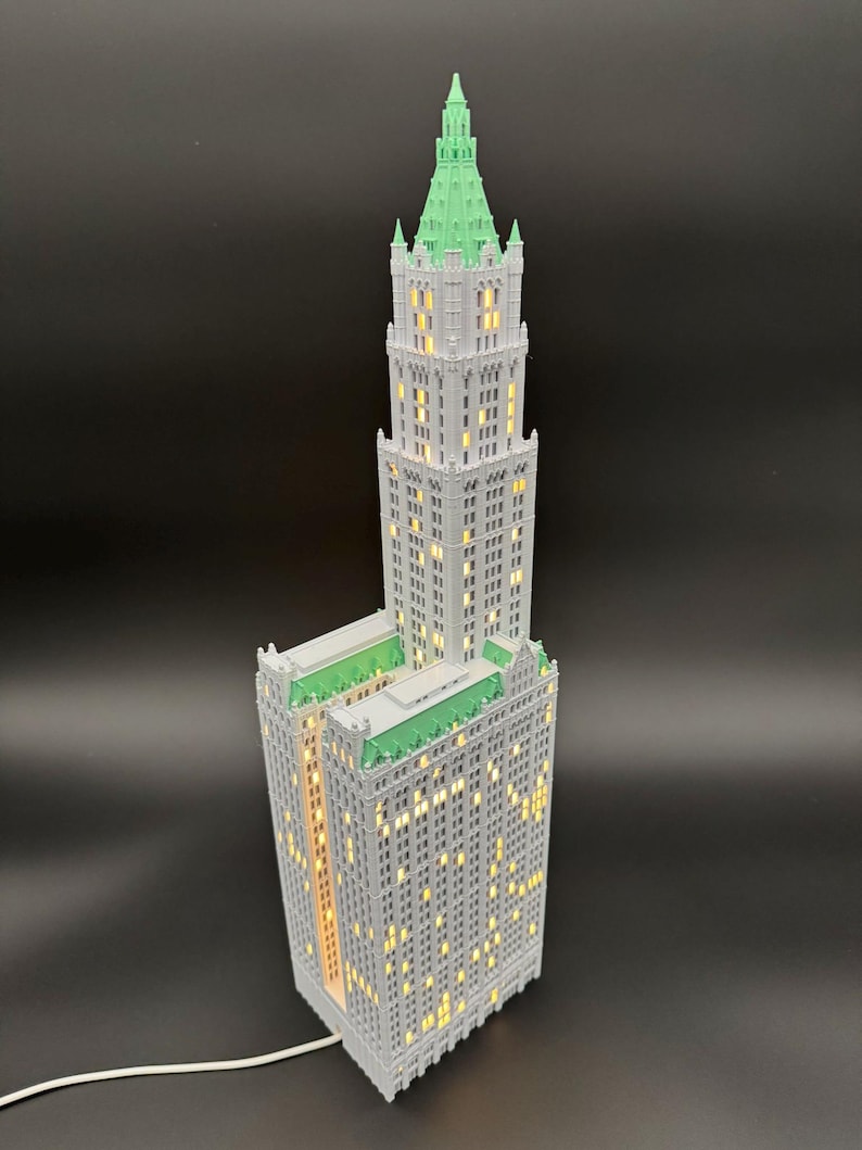 Woolworth Building Light up Model- 3D Printed - Etsy