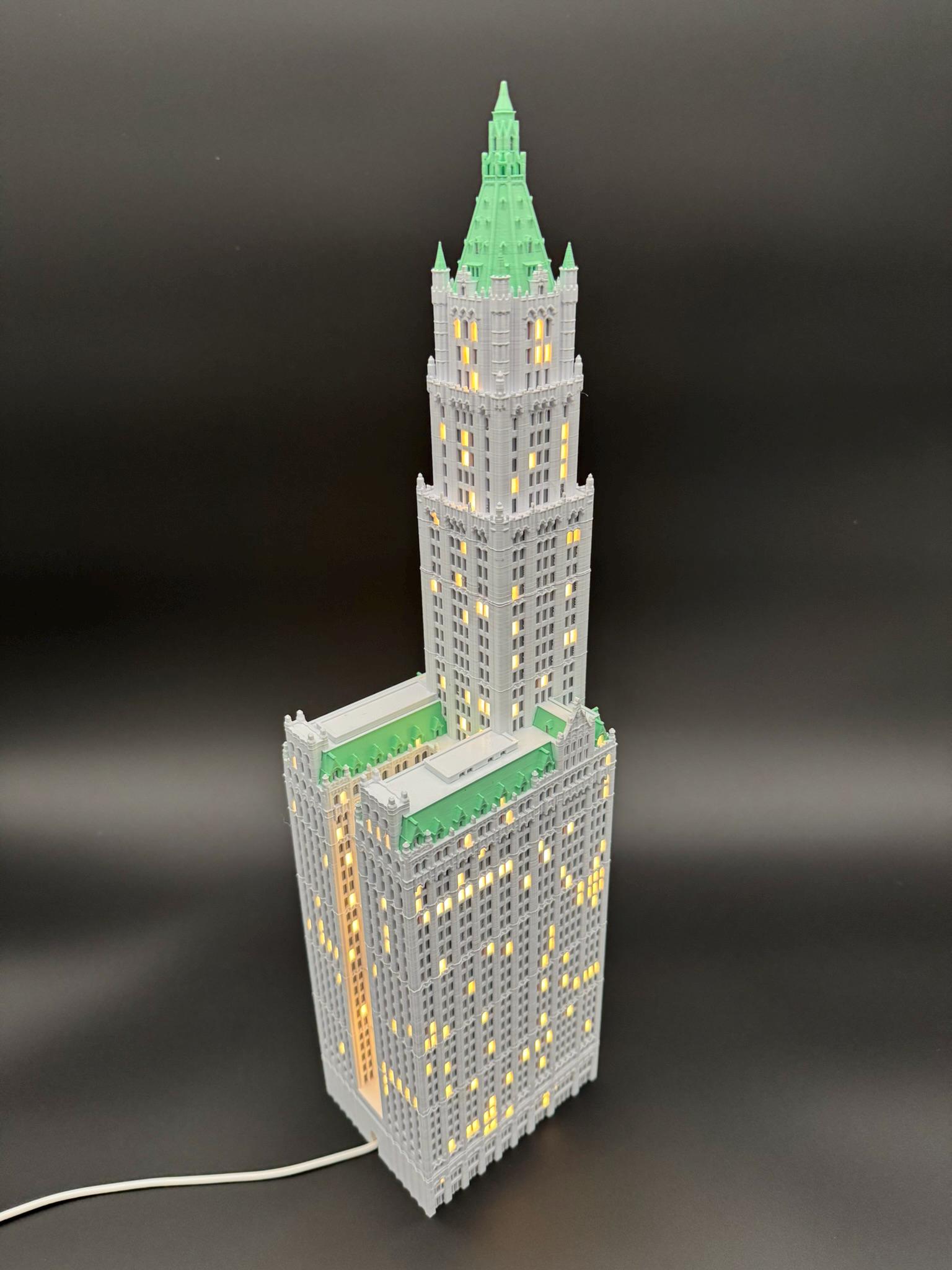 Woolworth Building Light up Model- 3D Printed - Etsy
