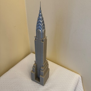 Chrysler Building Model- 3D Printed Full Color - Etsy