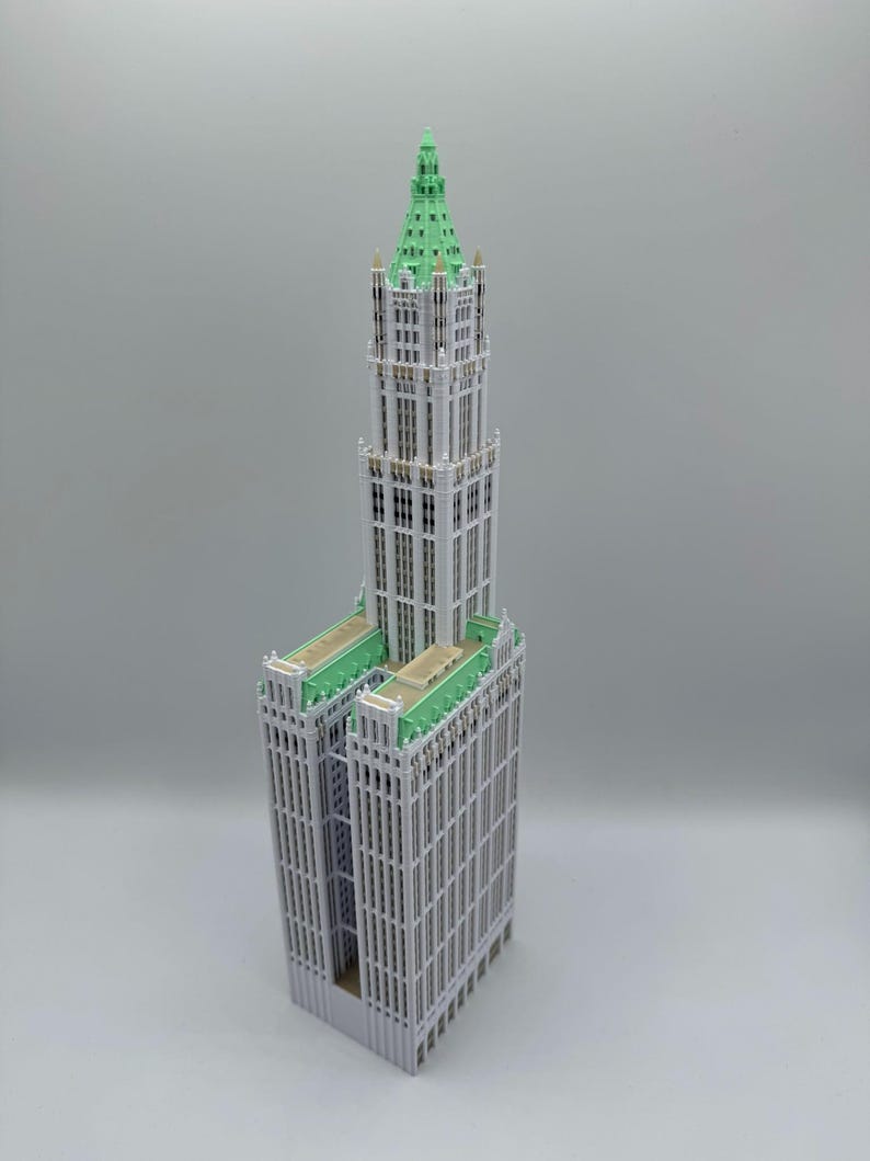 Woolworth Building Model- 3D Printed Full Color - Etsy