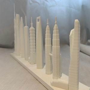 Famous Skyscrapers of the World 3D Printed Model - Etsy
