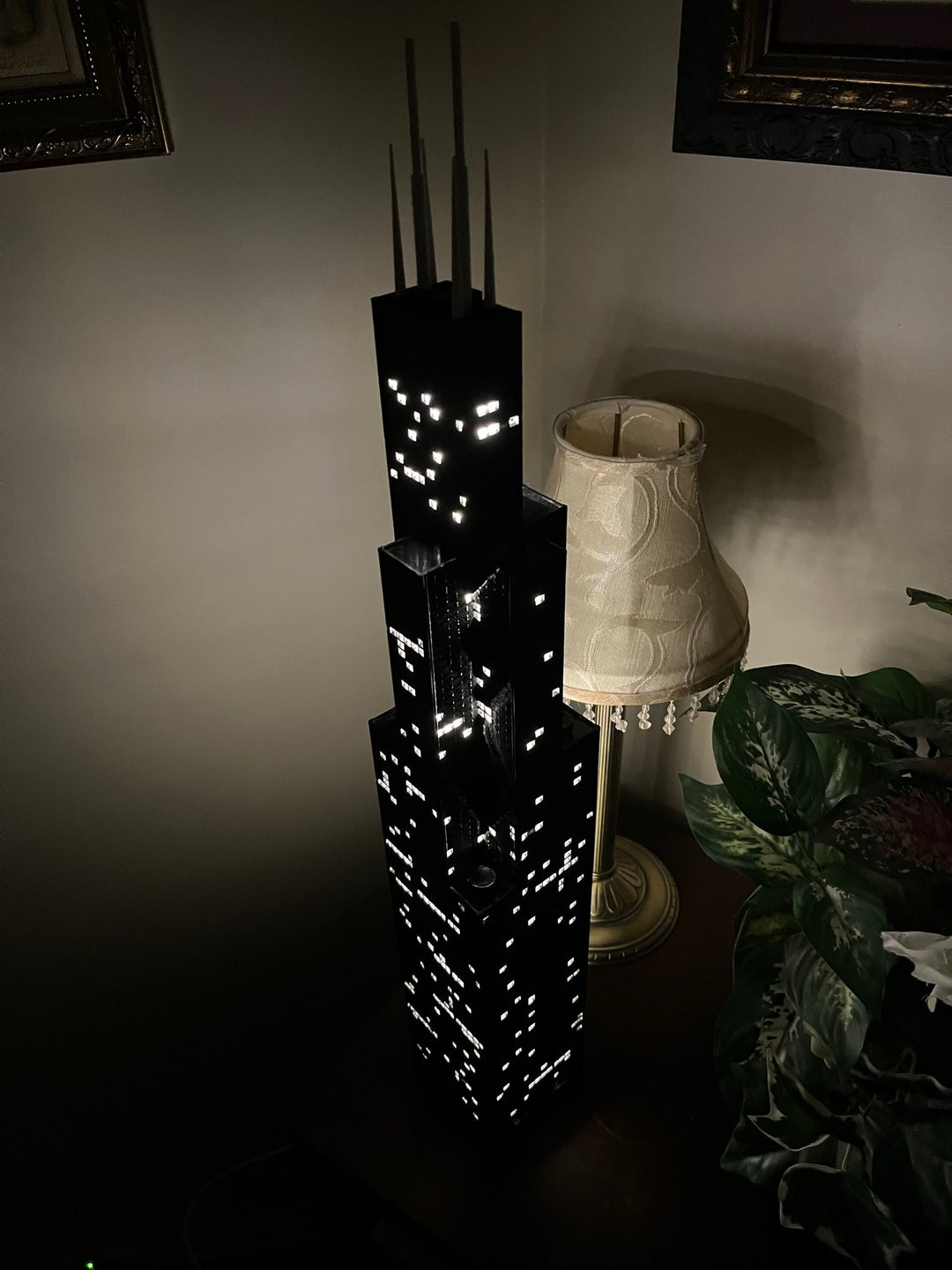 Sears Tower Light up Model- 3D Printed - Etsy