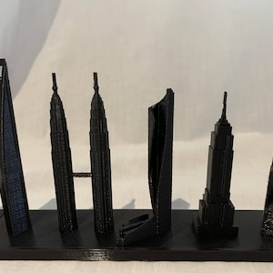 Famous Skyscrapers of the World 3D Printed Model - Etsy