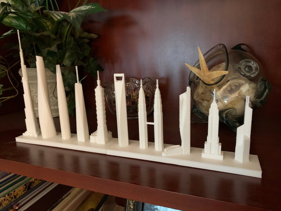 Famous Skyscrapers of the World 3D Printed Model - Etsy