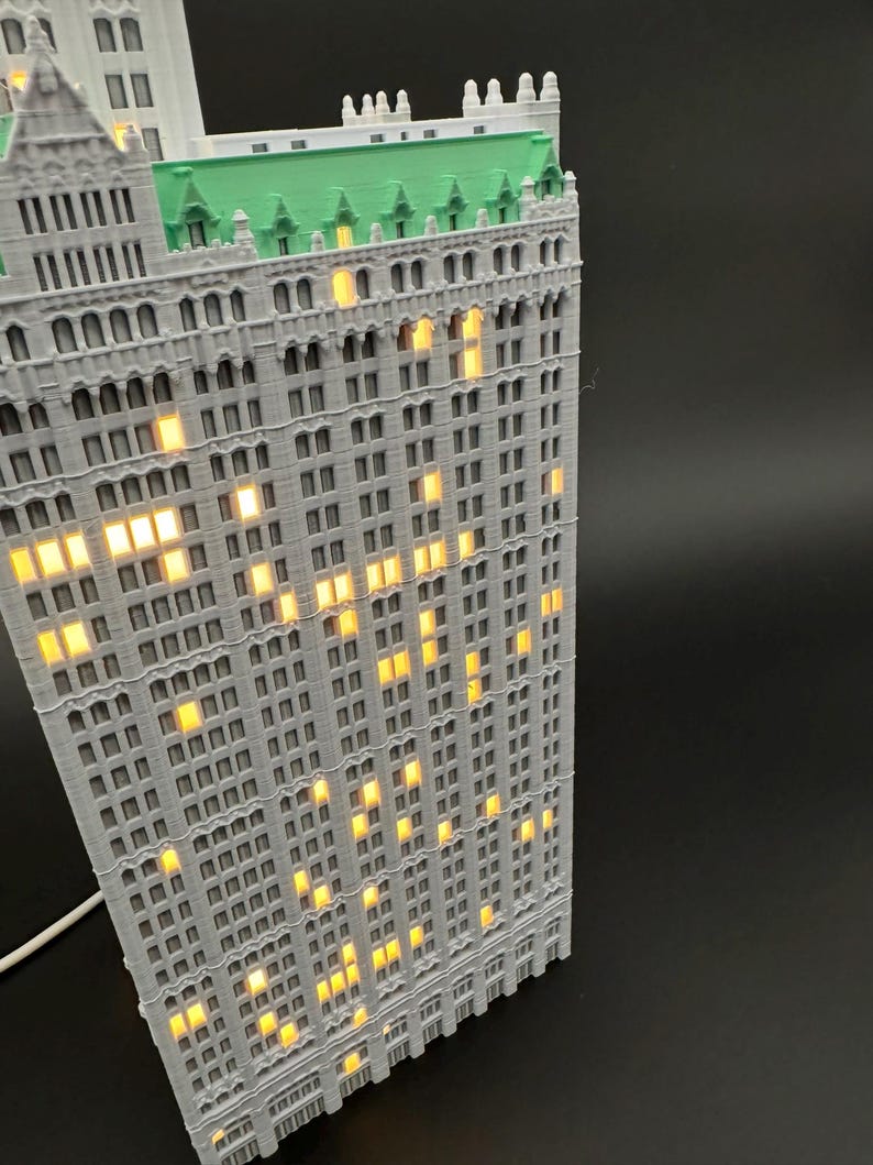 Woolworth Building Light up Model- 3D Printed - Etsy