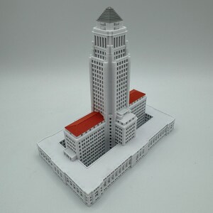 LA City Hall Model- 3D Printed Full Color - Etsy