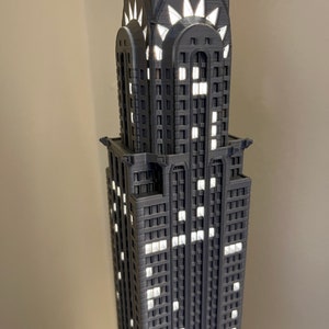 Chrysler Building Light up Model- 3D Printed - Etsy