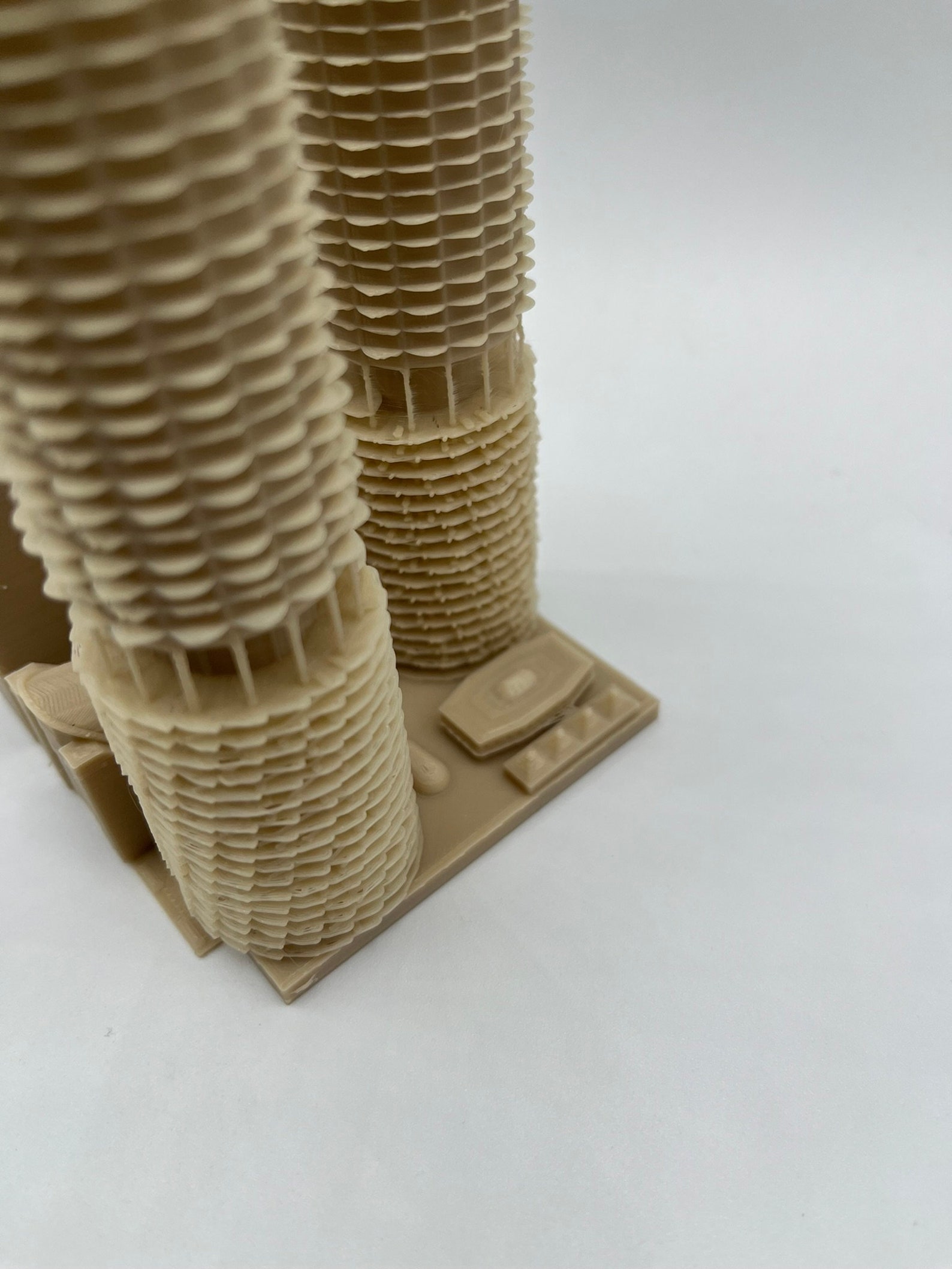 Marina City Model- 3D Printed - Etsy Canada